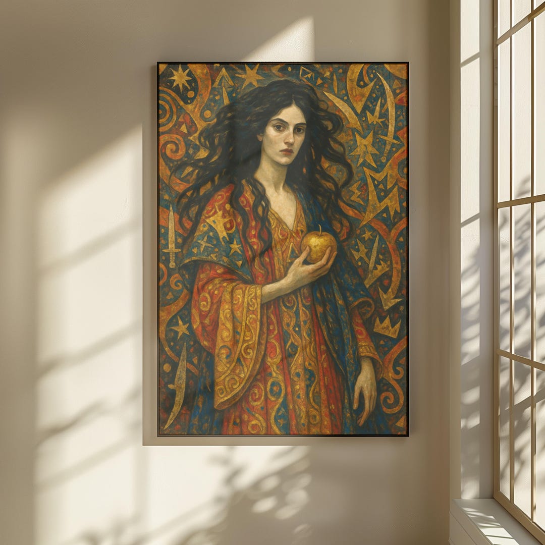 Printable Eris Greek Goddess Wall Art | Chaos Goddess of Discord ...