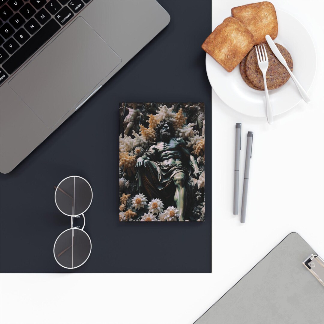 Baroque Greek God Edelweiss Journal Elegant Diary Notebook Planner, Mythology Gift for Writers ...