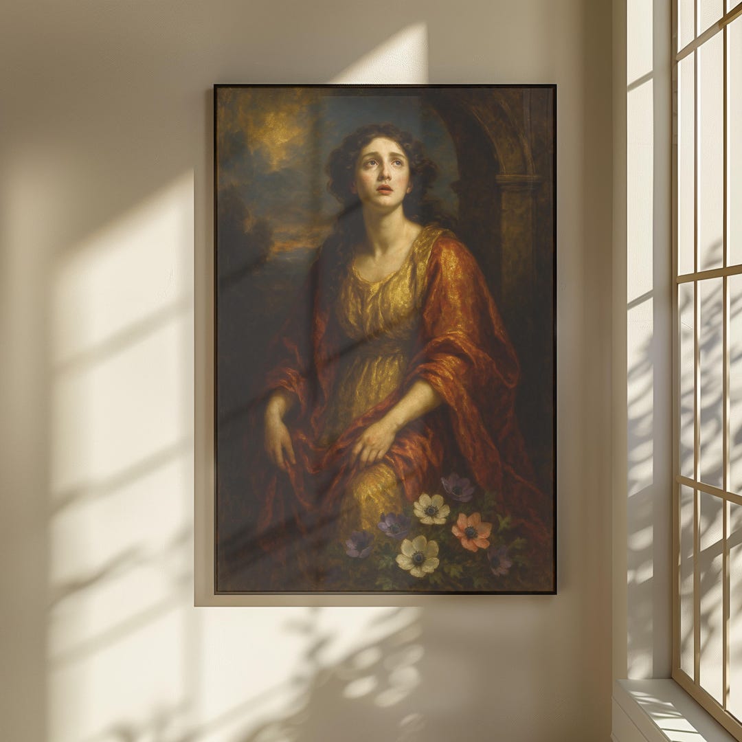 Printable Persephone Greek Goddess Wall Art Print Baroque Mythology ...