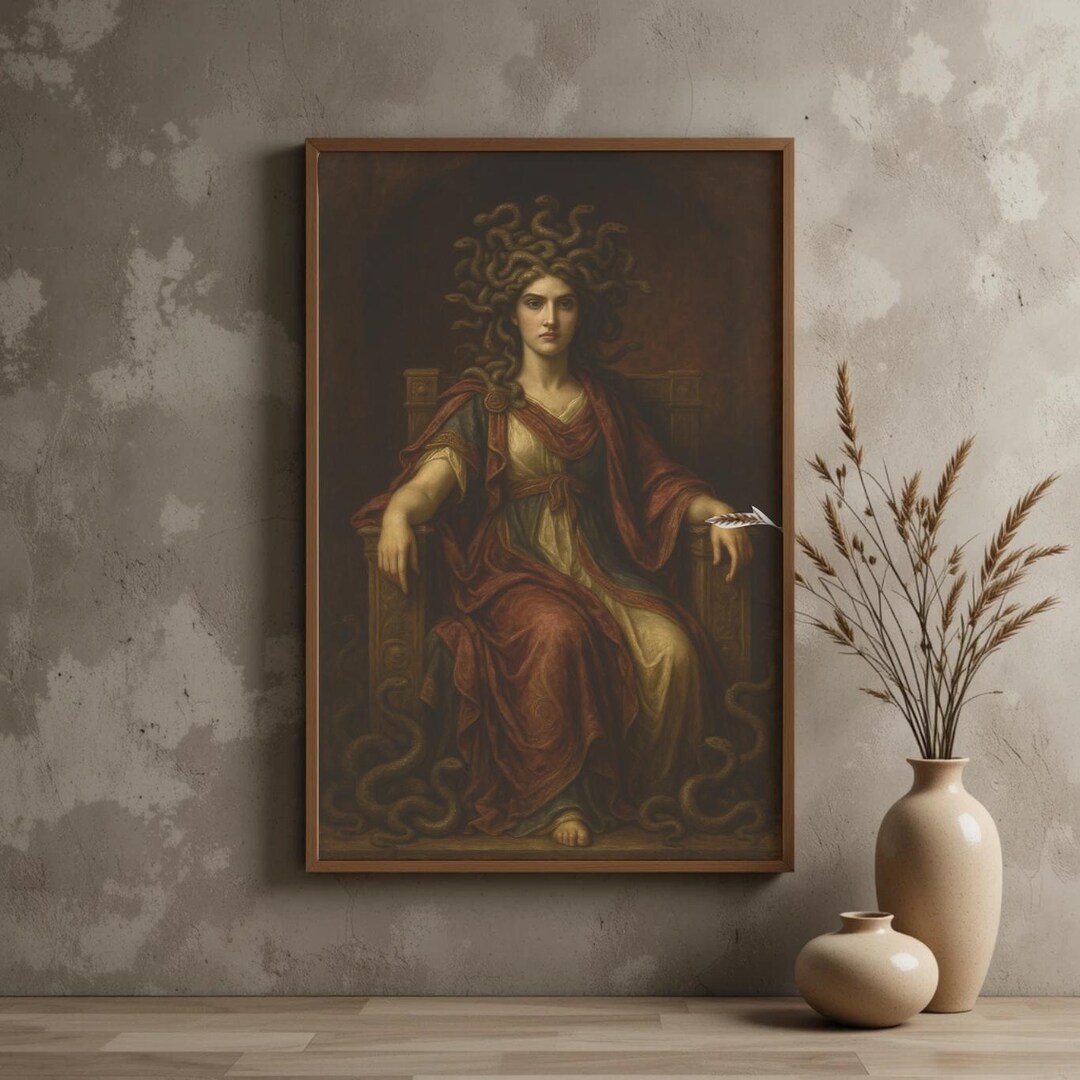 Printable Victorian Illustration Medusa Regina, the Gorgon Sovereign ...