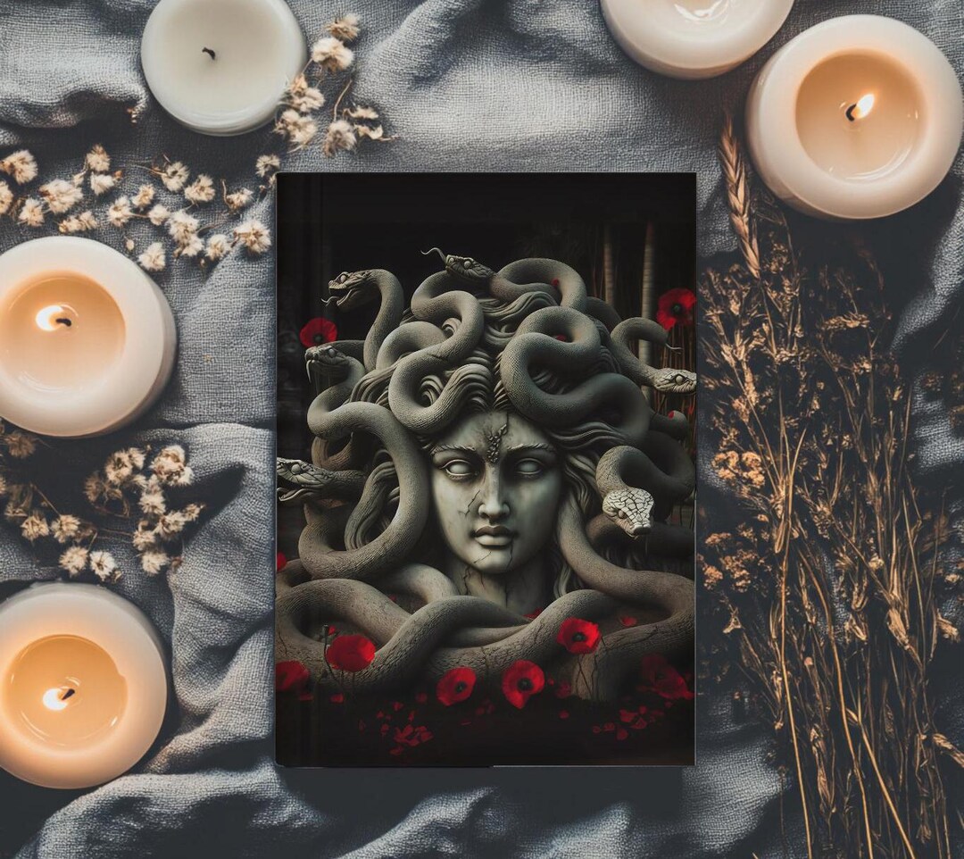 Victorian Medusa Art Haunting Journal, Vintage Gothic Diary Notebook ...