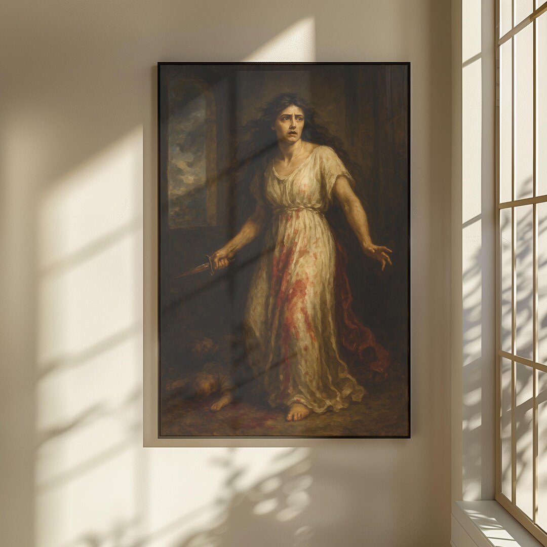 Printable Medea After the Deed Classical Oil-style Greek Mythology ...