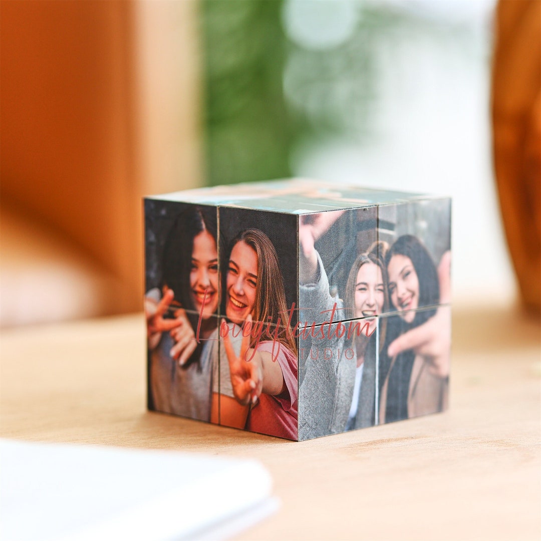 Infinity Photo Cube Custom Gift, Memory Photo Cube, Family Photo Cube ...