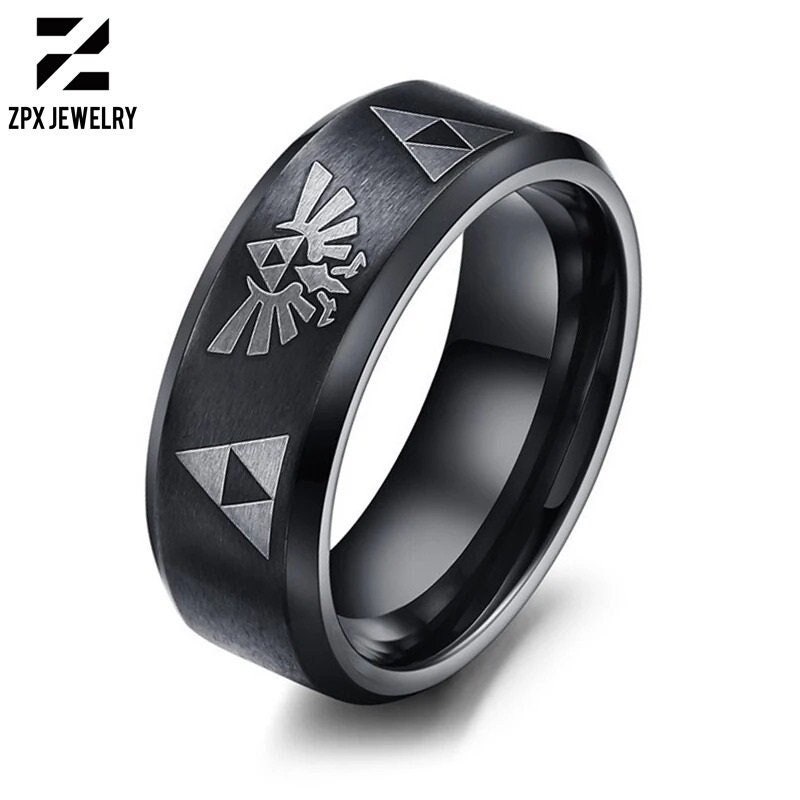 The Legend of Zeldas Triforce Triangle Symbol Band Ring - Etsy