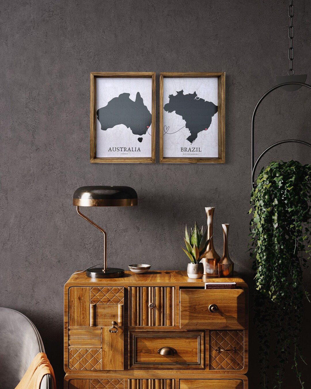 Personalised Maps/location Frame - Etsy