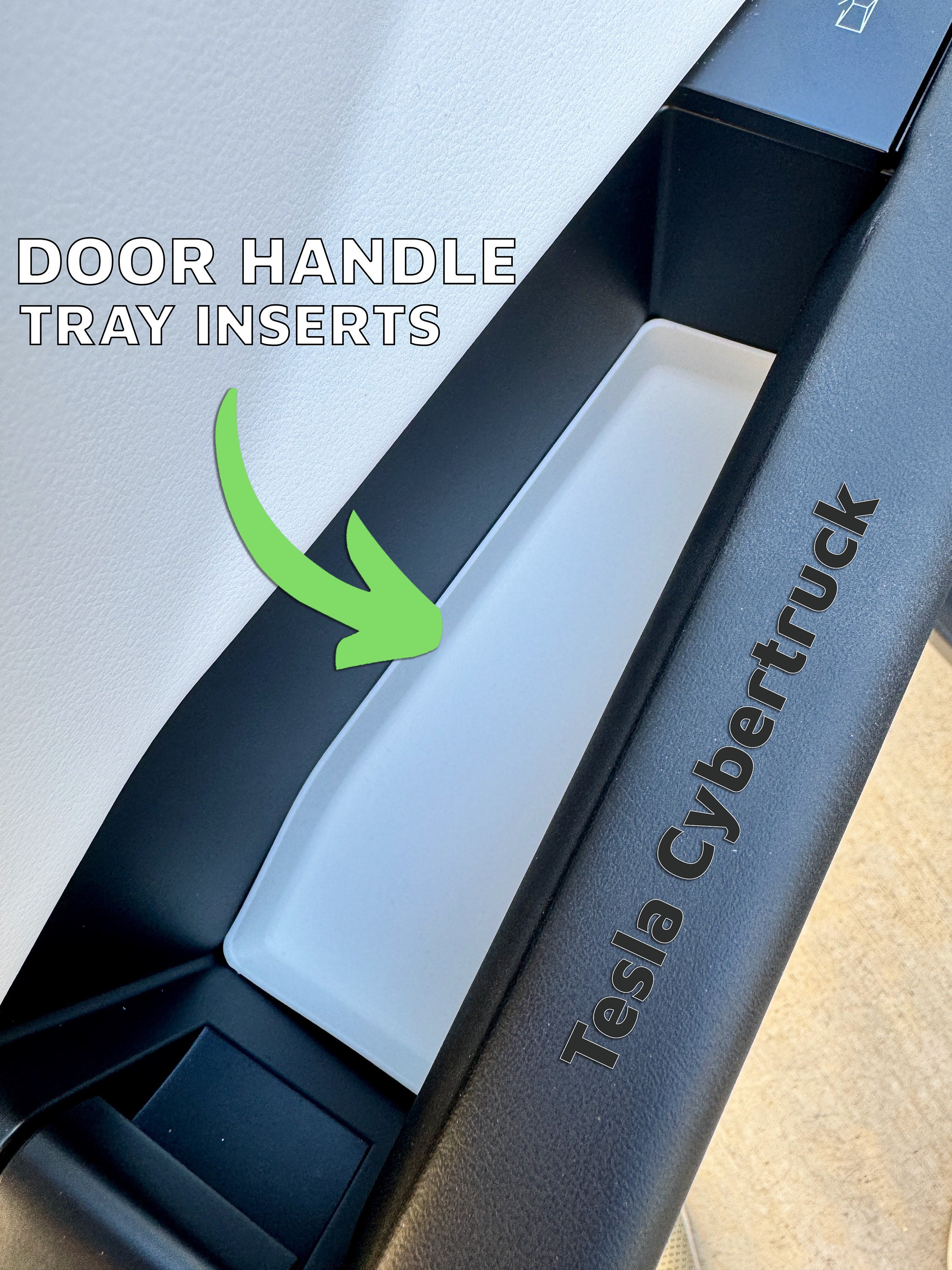 Tesla Cybertruck Door Handle Tray Inserts (make Your Door Handle Useful ...