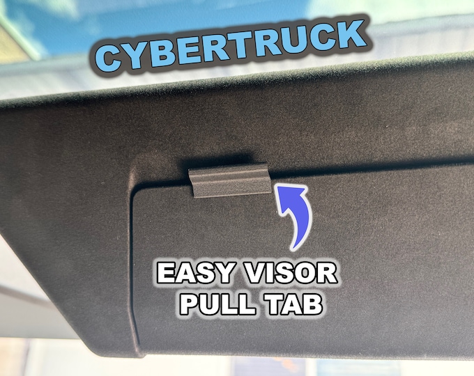 Tesla Cybertruck Sun-visor Tab - Etsy