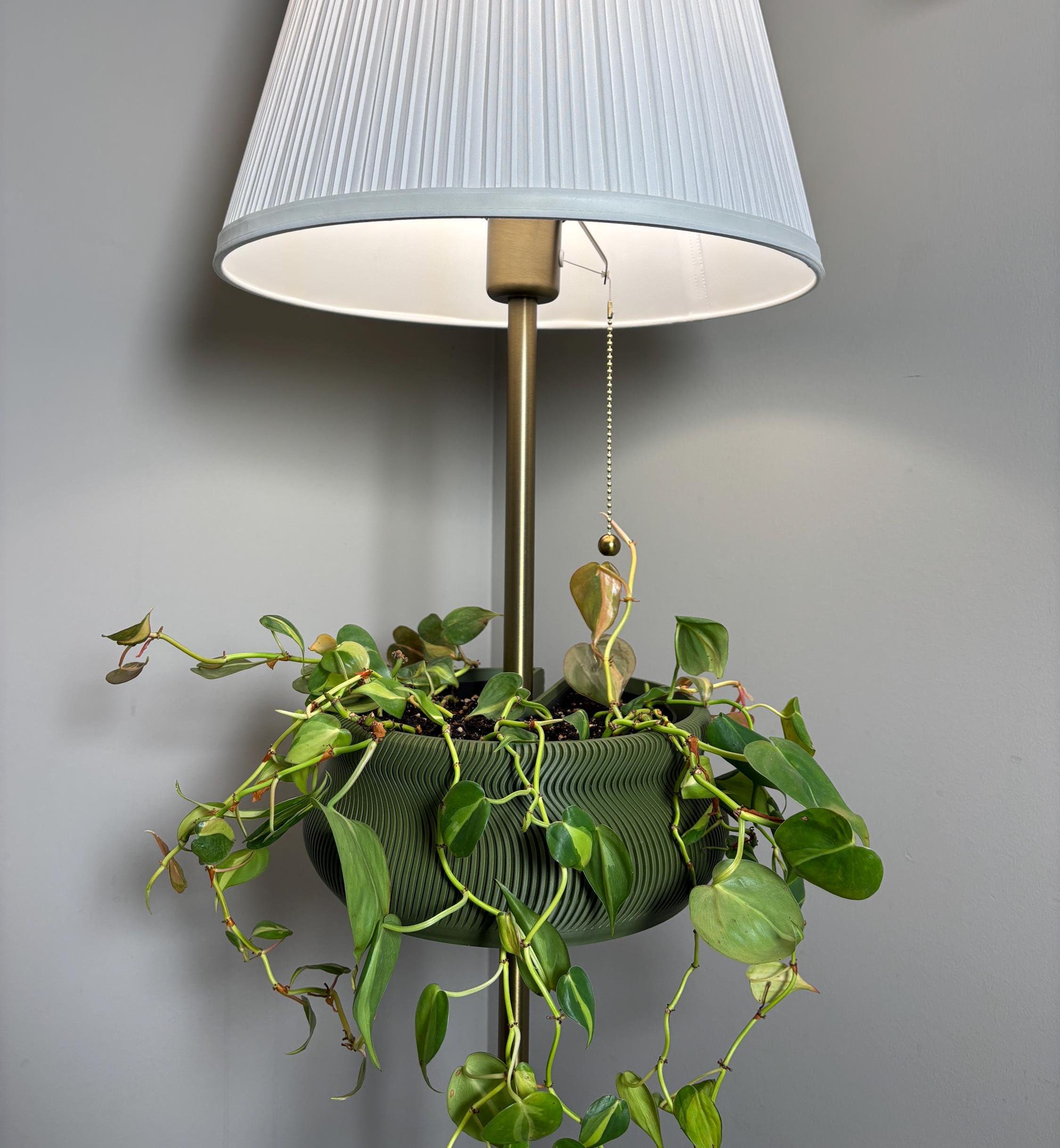 Plant Pot for Standing Lamps - Space-saving 3D Printed Indoor Planter ...
