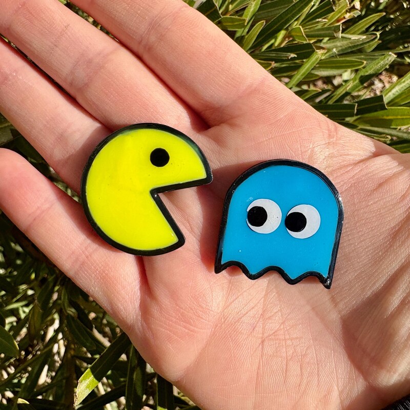 Pacman Keychain - Etsy