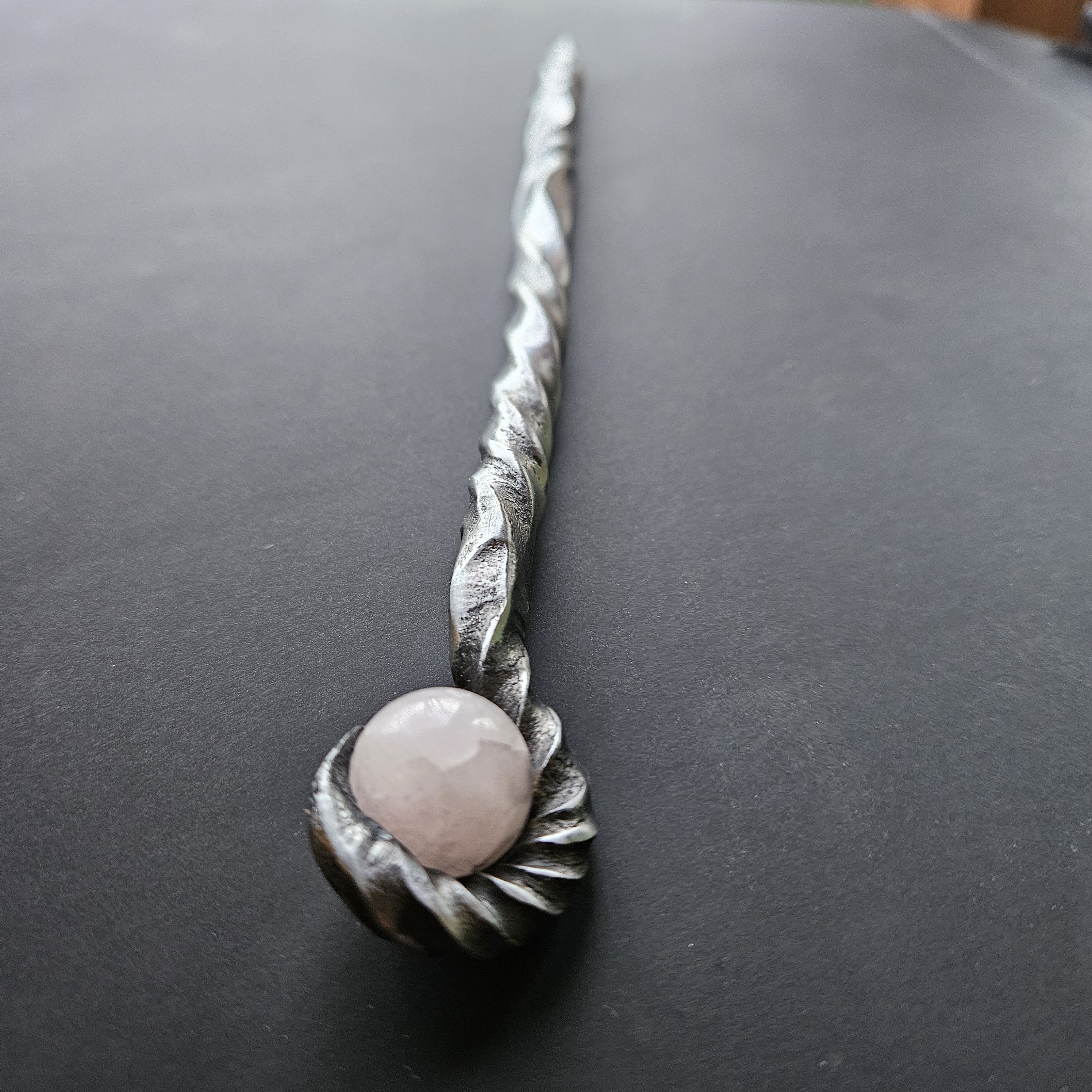 Hand Forged Wand With Marble - Etsy