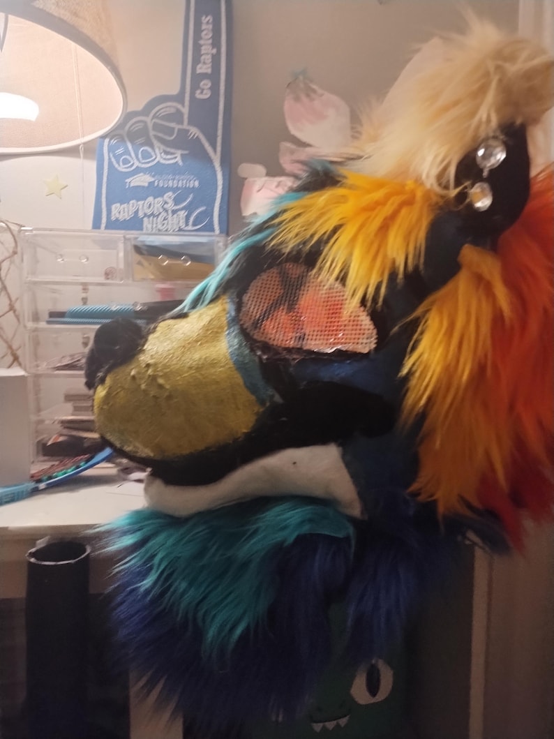 Stitched Colorful Hyena Fursuit - Etsy