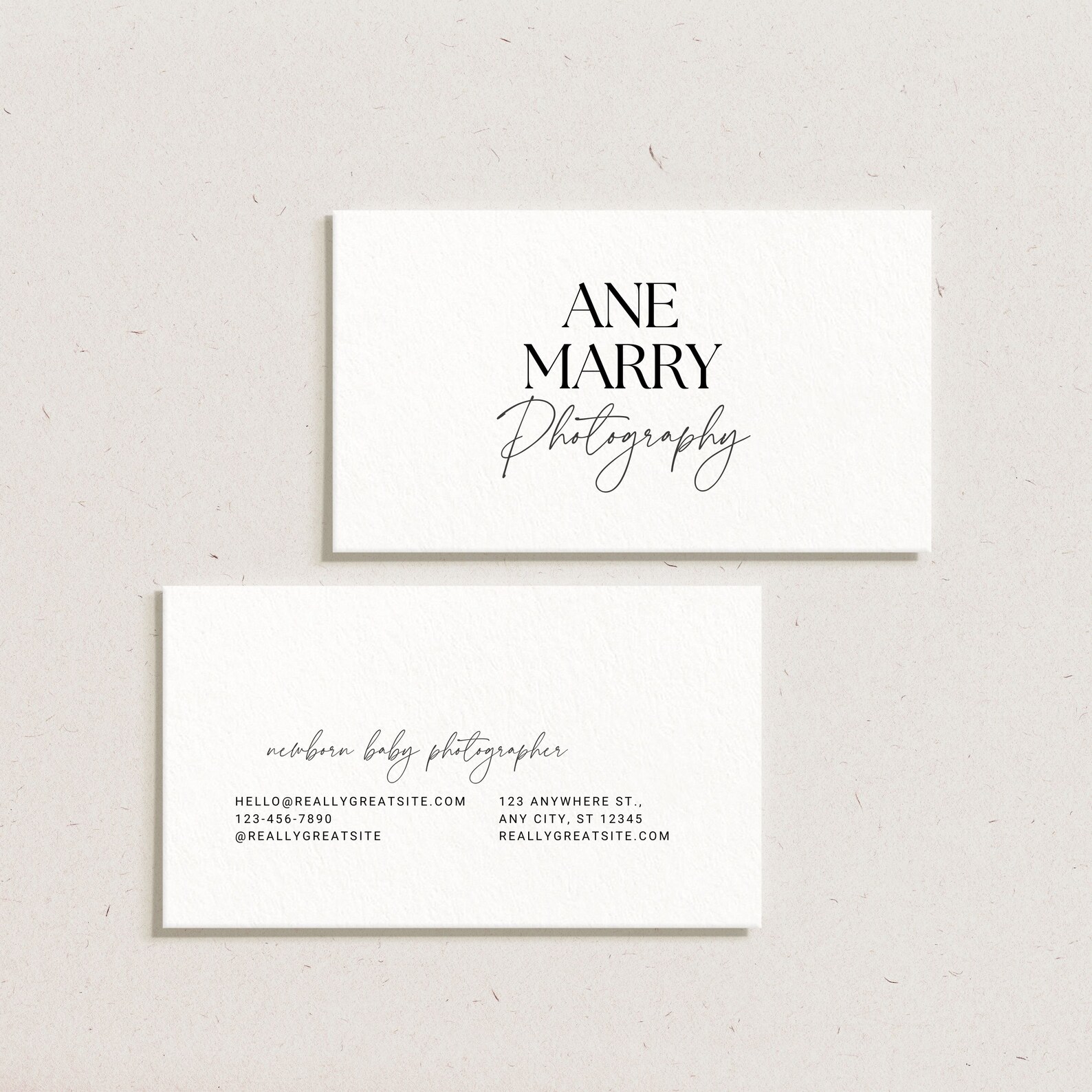 CANVA Business Card Design Template Minimal Business Card Modern ...