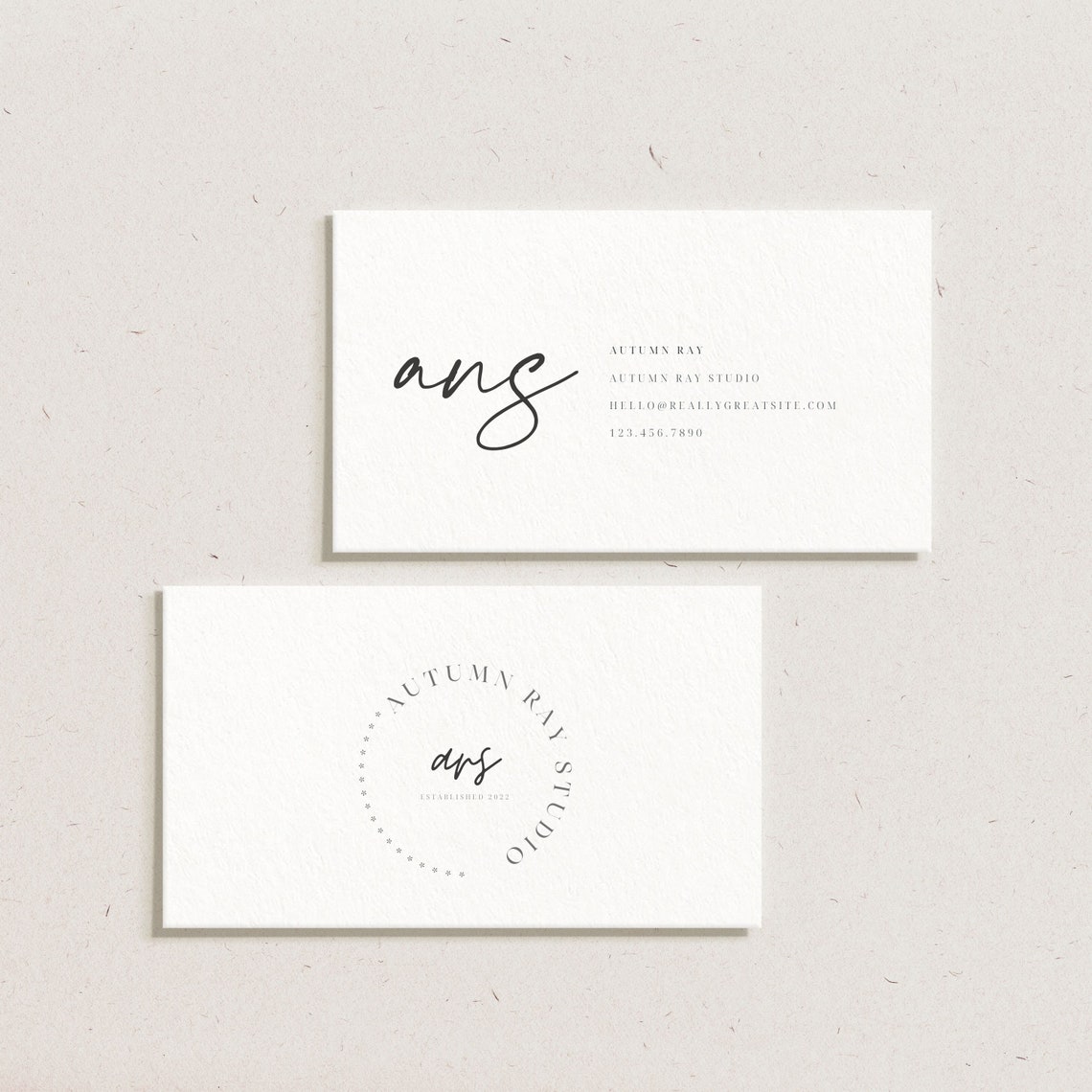 CANVA Business Card Design Template | Minimal Business Card | Modern ...