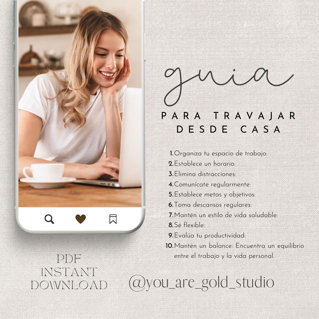 Work From Home, Guide to Working From Home, Pdf Instant Download, Work ...