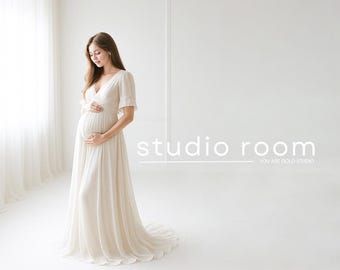 Plain White Studio Digital Backdrop, White Studio, Minimal Backdrop ...