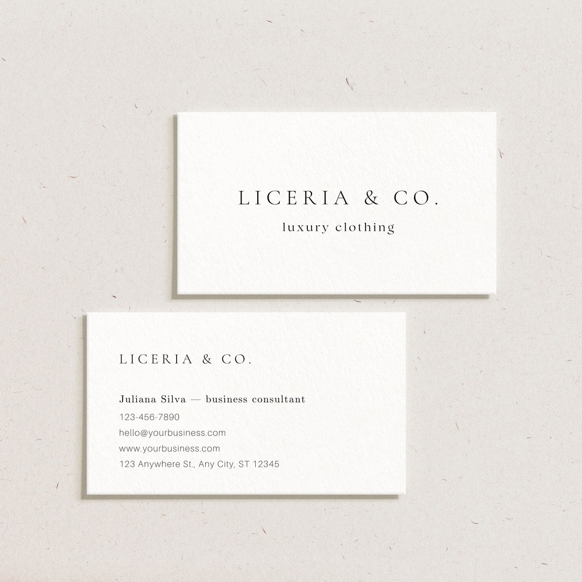 CANVA Business Card Design Template Minimal Business Card Modern ...
