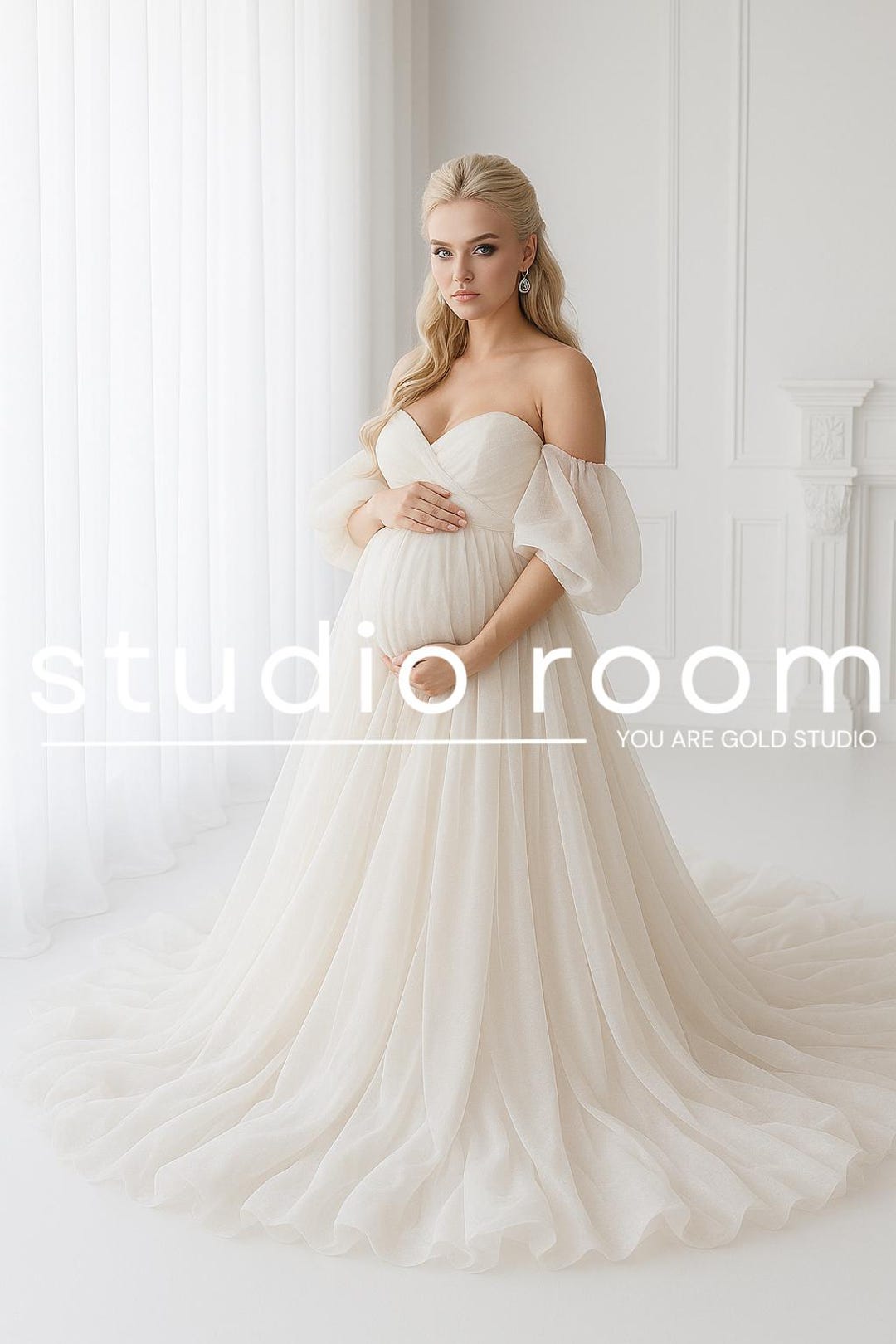 Plain White Studio Digital Backdrop, White Studio, Minimal Backdrop ...
