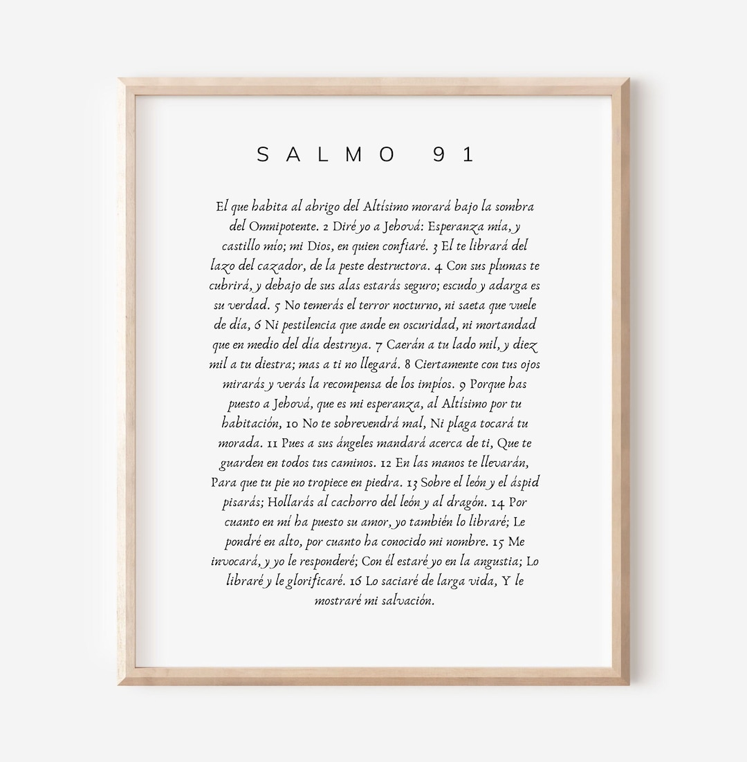 Printable Quotes,salmo 91, Home Wall Art, Quote Prints, Spiritual ...