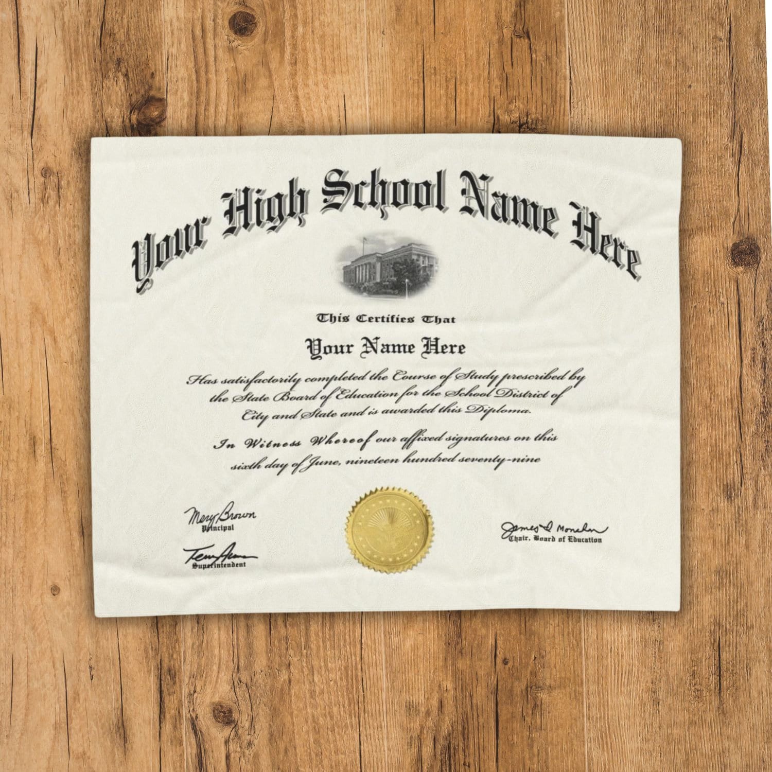 Custom Diploma Blanket for Graduate, High School Graduation Gift ...
