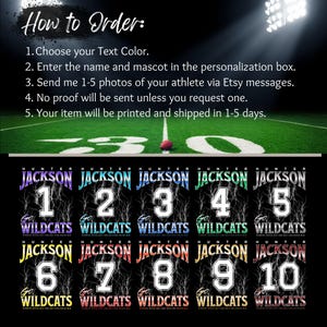 Custom Football Player T-shirt With Photos Customized Senior Sports ...