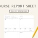 Nurse Report Sheet - Nurse Report Sheet for Beginners, Nurse Report ...