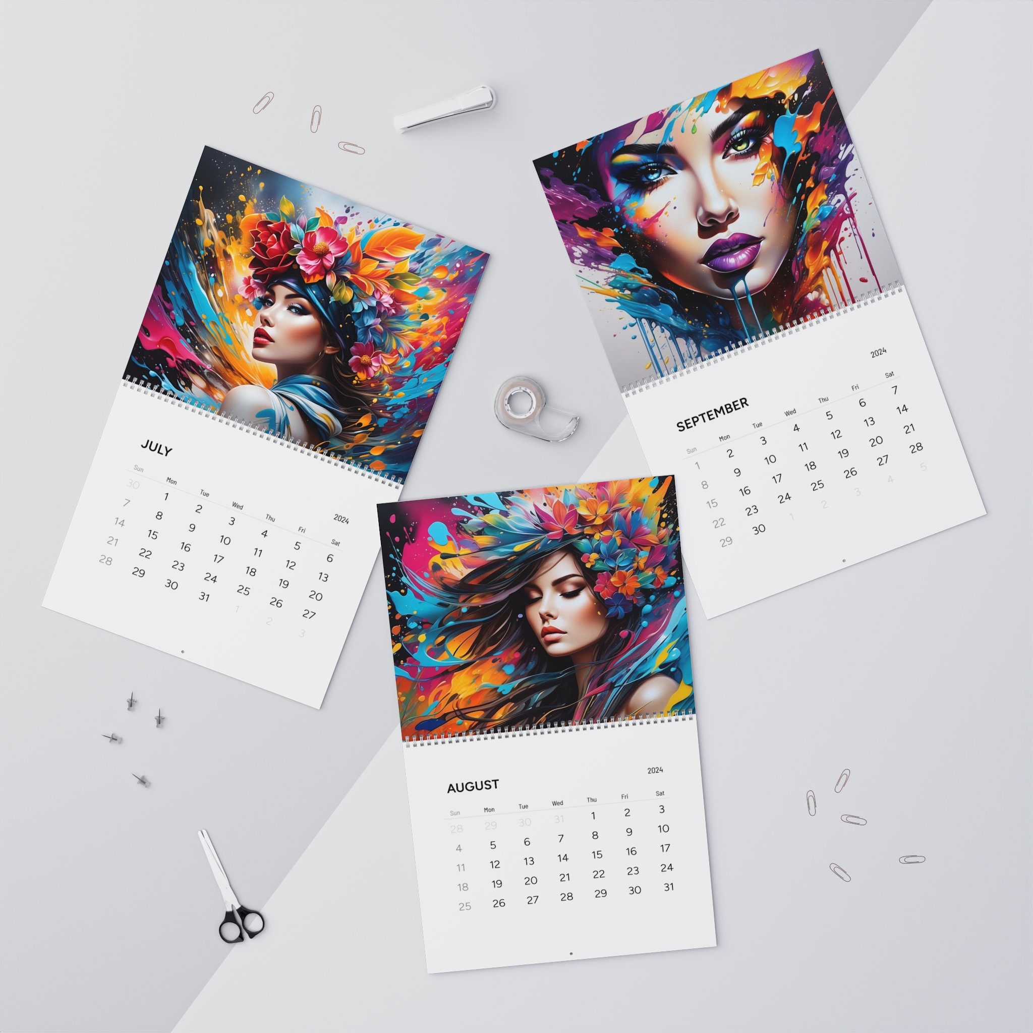 Splash of Grace Wall Calendars 2024 Beautiful, Stunning, Colorful, Fun ...