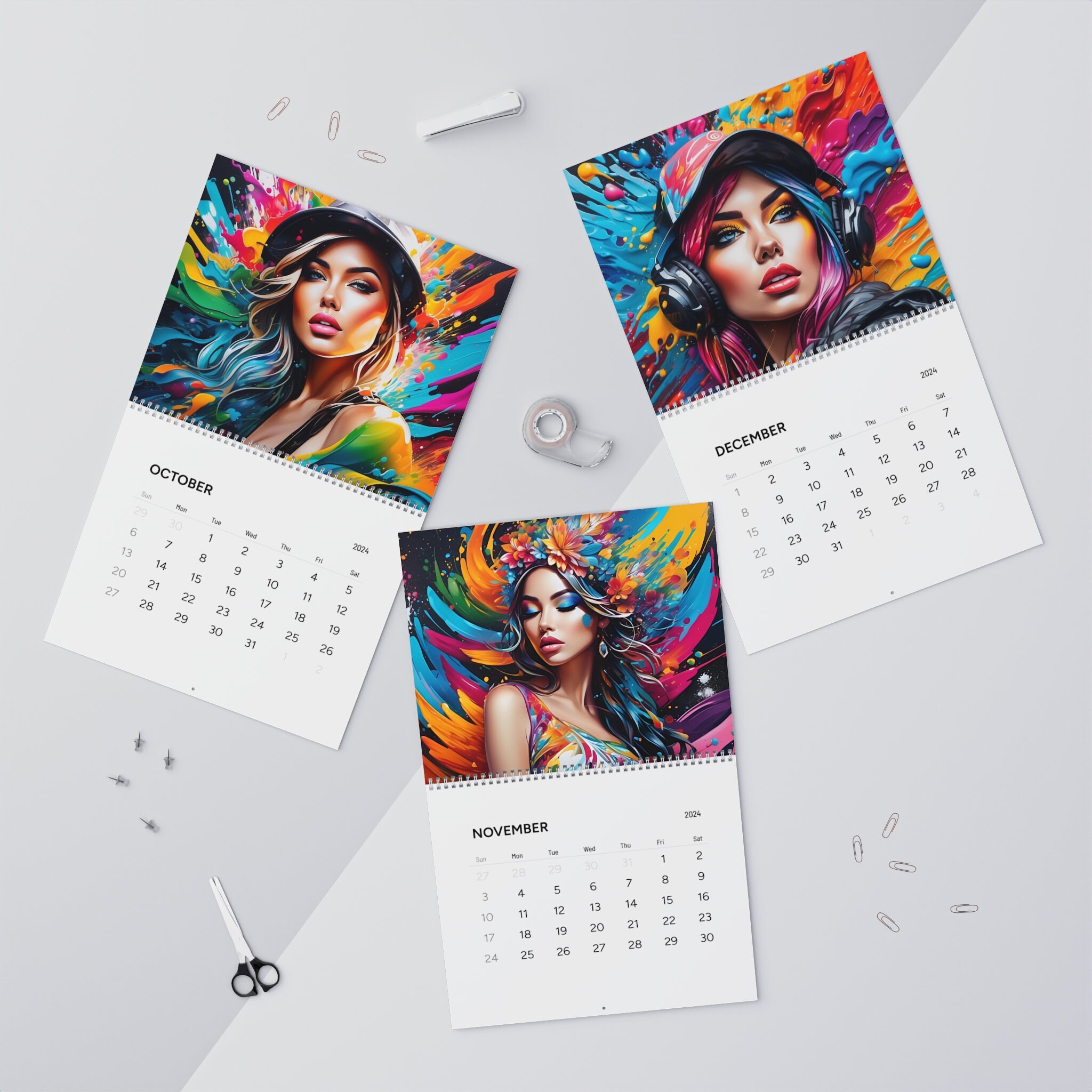 Splash of Grace Wall Calendars 2024 Beautiful, Stunning, Colorful, Fun ...