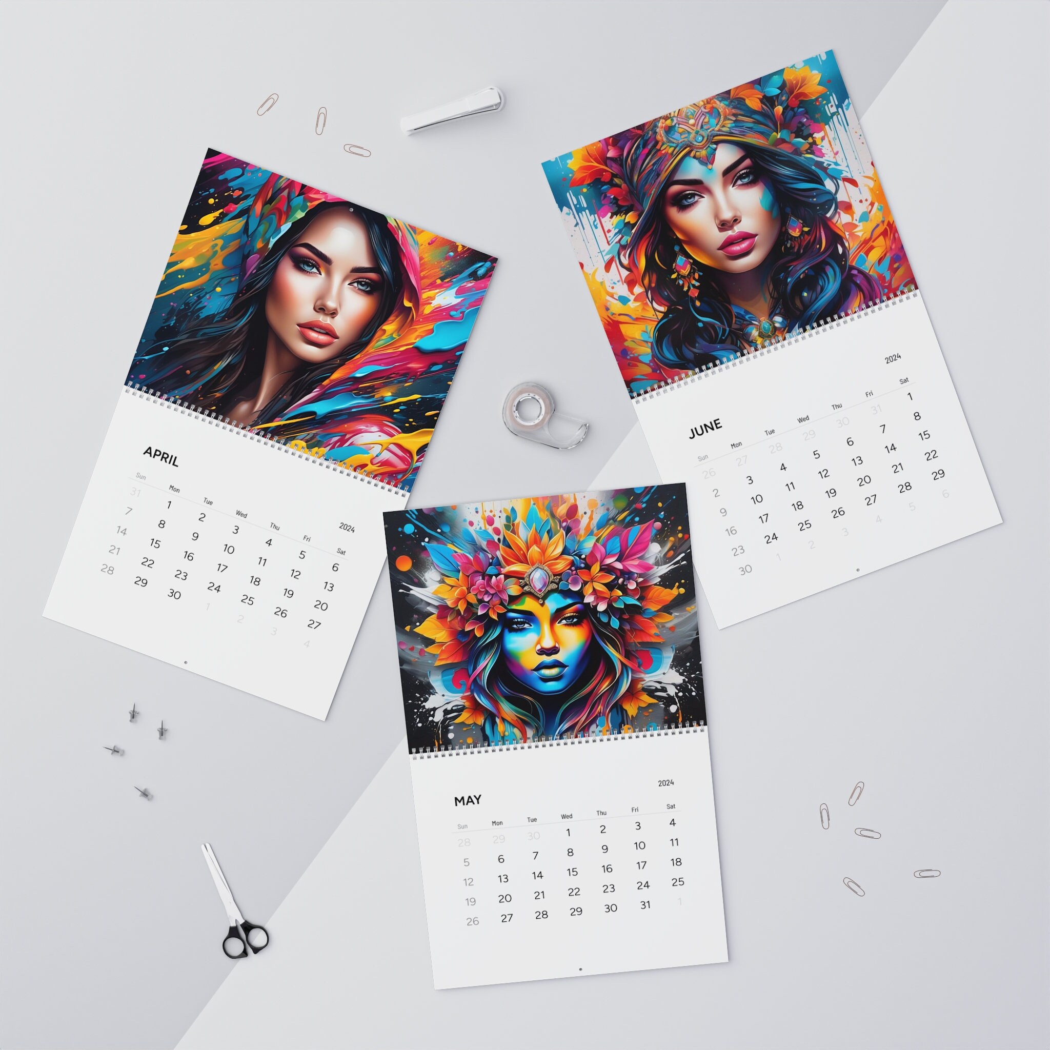 Splash of Grace Wall Calendars 2024 Beautiful, Stunning, Colorful, Fun ...