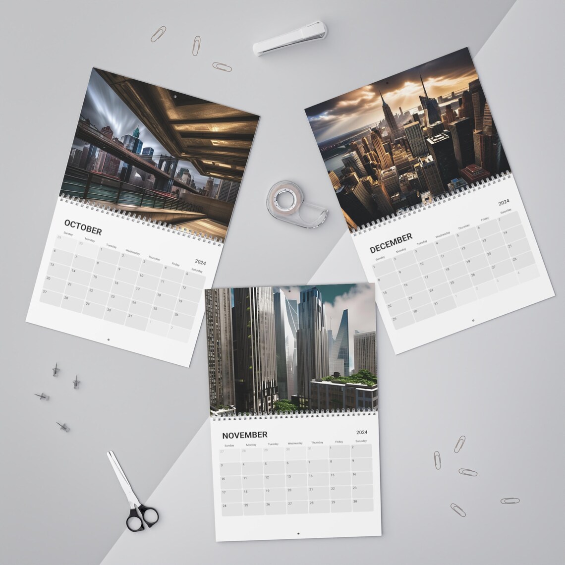 Urban Horizons Calendar (2024) - Etsy