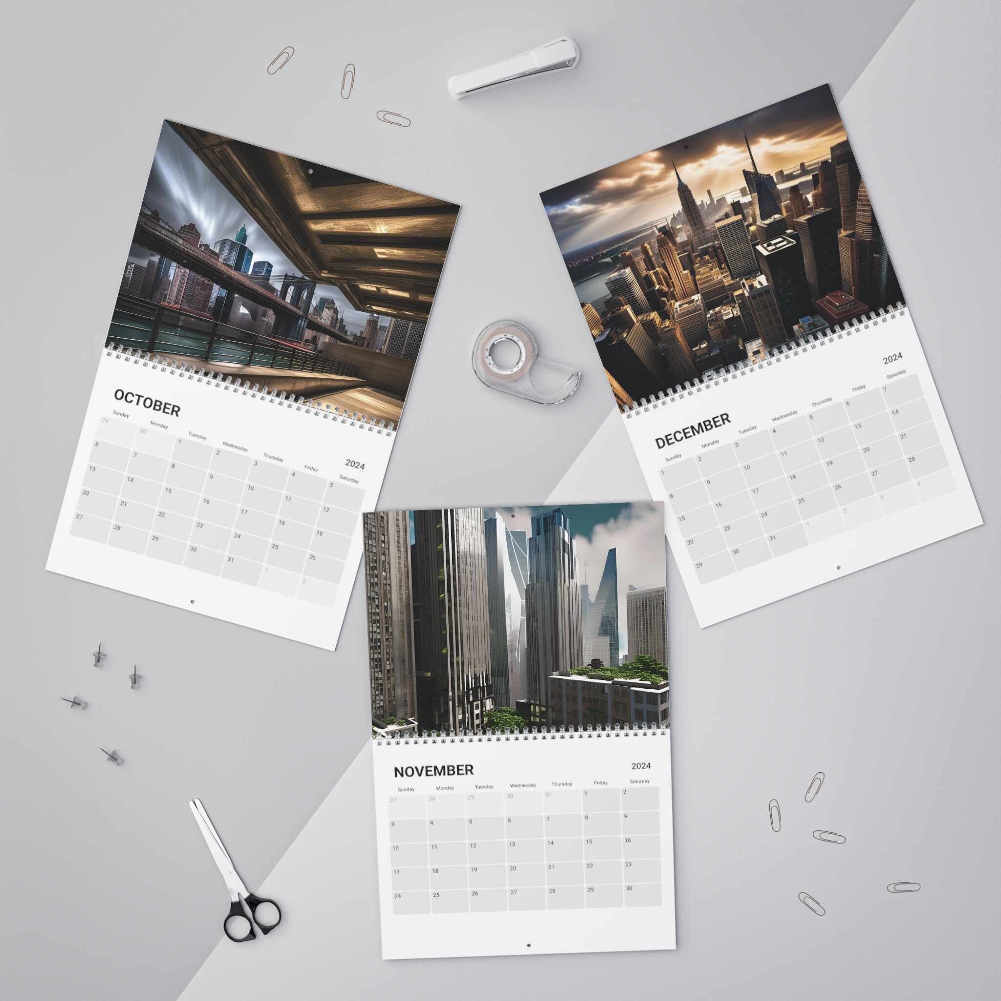 Urban Horizons Calendar (2024) - Etsy