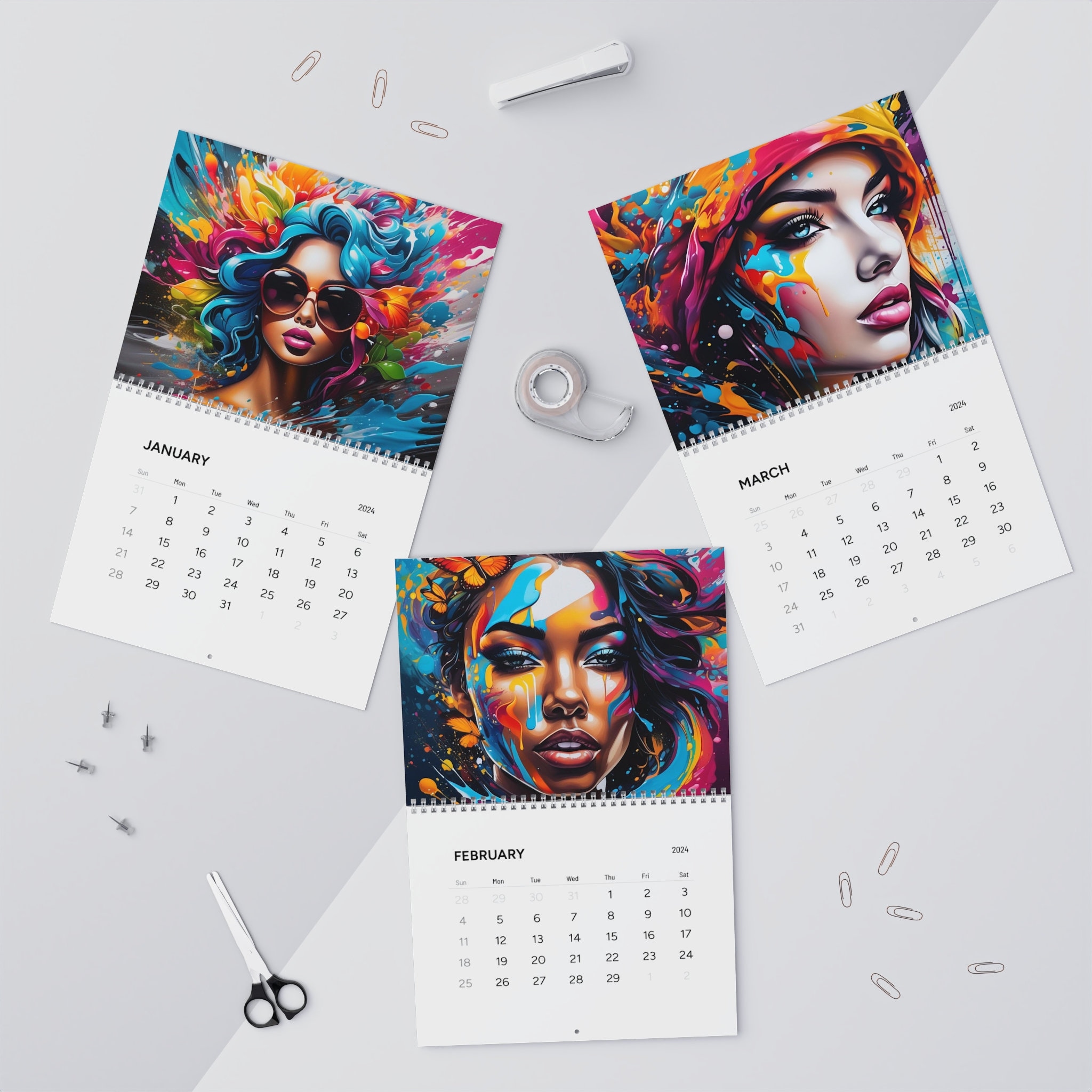 Splash of Grace Wall Calendars 2024 Beautiful, Stunning, Colorful, Fun ...