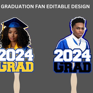 Grad Fan Canva Template - Etsy