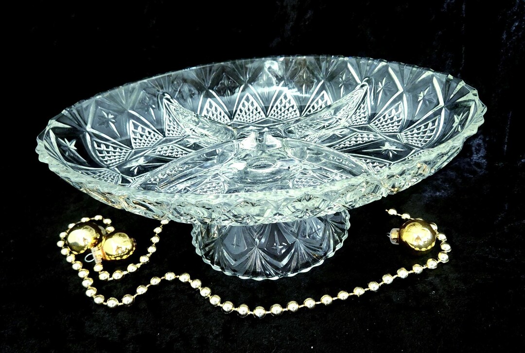 Mayell Queen Anne Four Part Pedestal Serving Dish Relish Tray Excellent ...