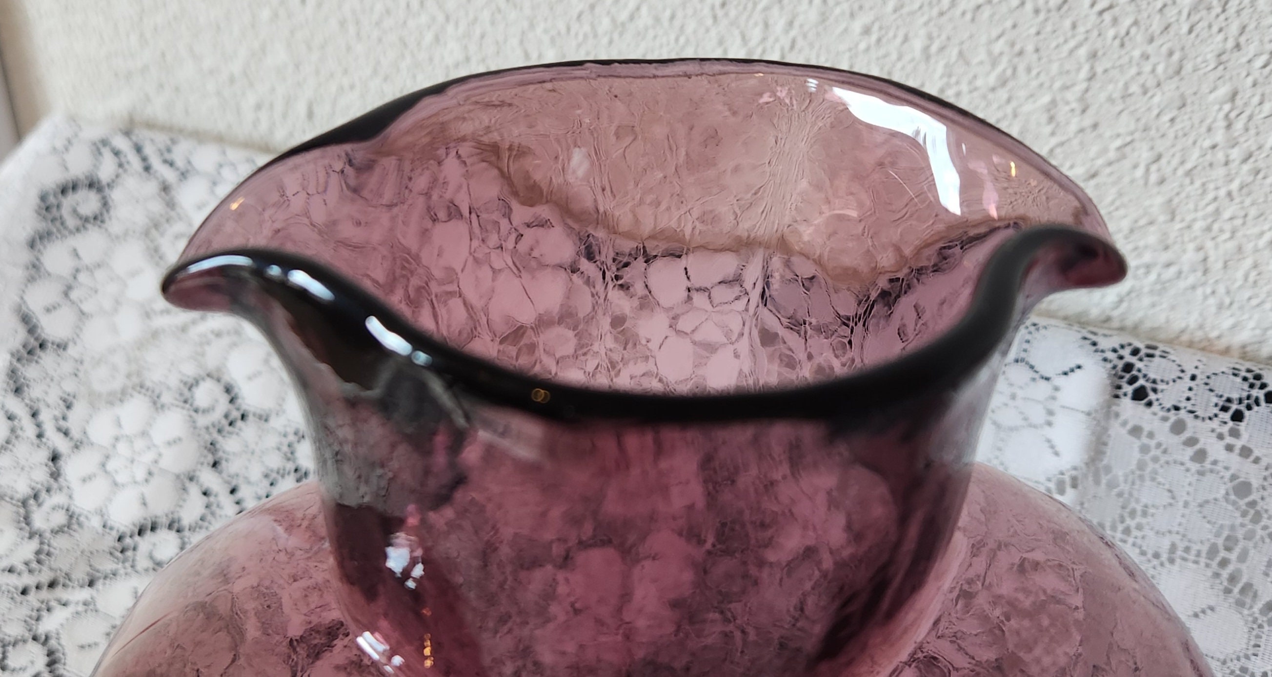 Blenko Glass Amethyst Double Spouted Water Pitcher 384 Excellent ...