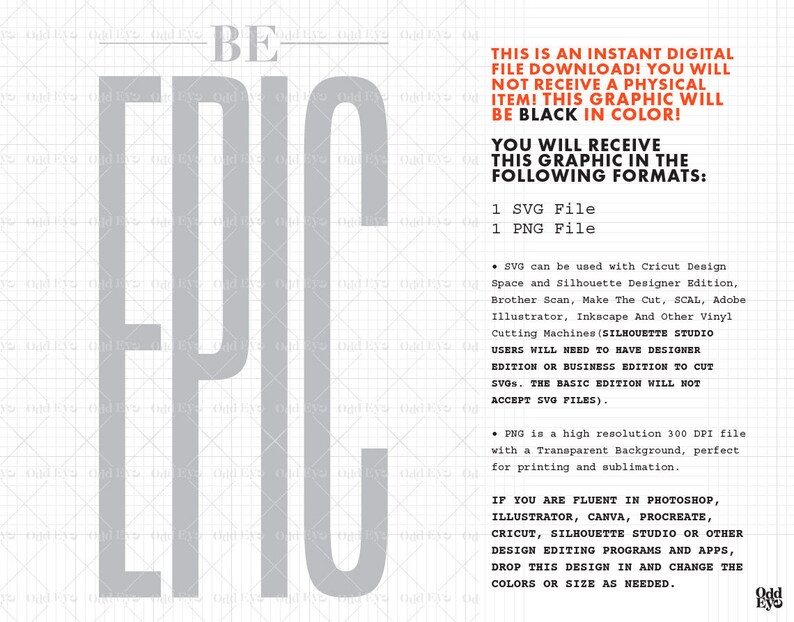 Epic SVG PNG Cut Files for Cricut, Motivational, Sassy Sayings, Slogan ...