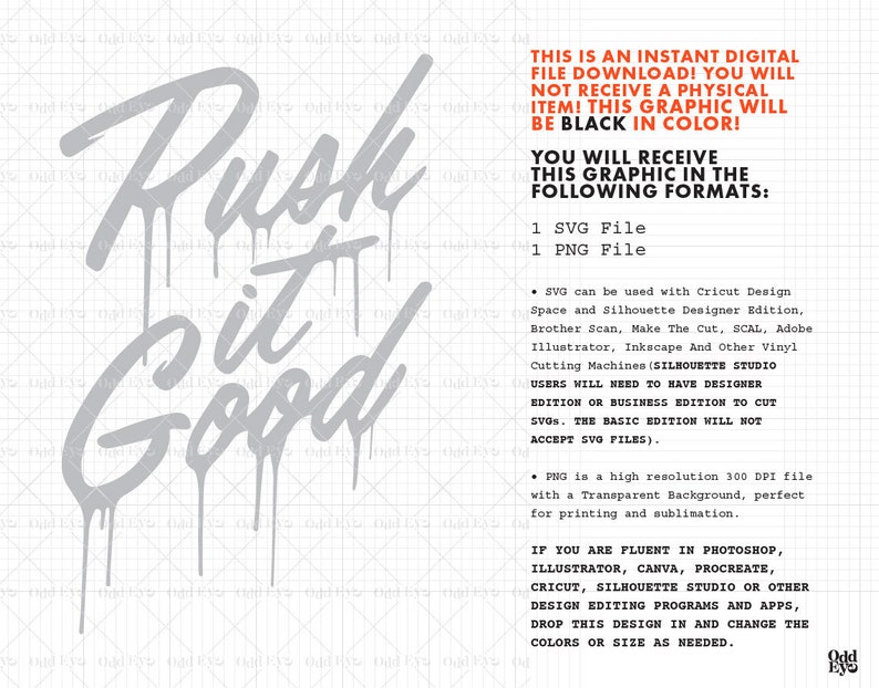 Push It Good SVG PNG Cut Files for Cricut, Motivational, Funny Sayings ...