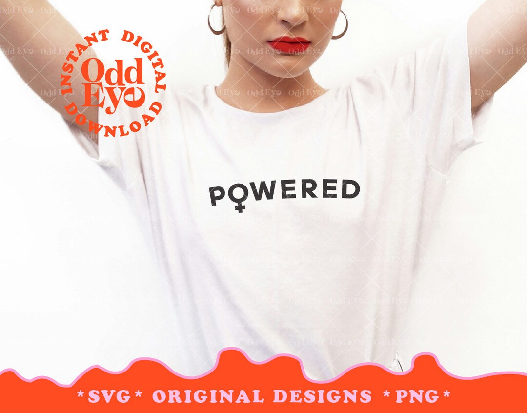 Girl Powered SVG PNG Cut Files for Cricut She Her Graphic Female ...