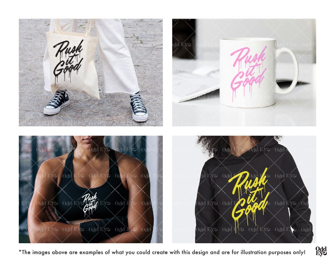 Push It Good SVG PNG Cut Files for Cricut, Motivational, Funny Sayings ...