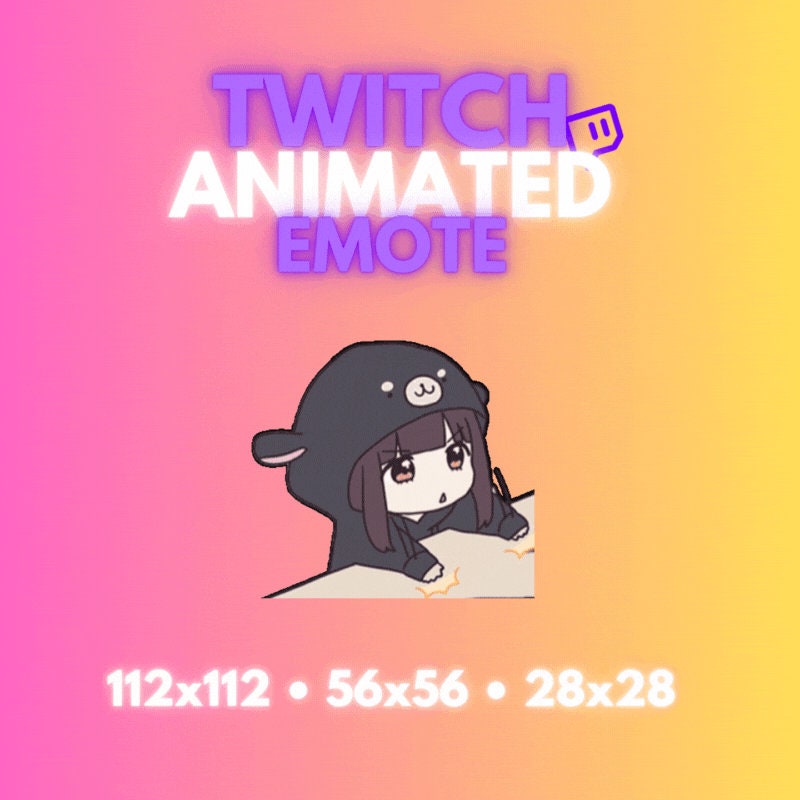 Animated Twitch Emote Hitting Table Anime Emote Ready to Use - Etsy