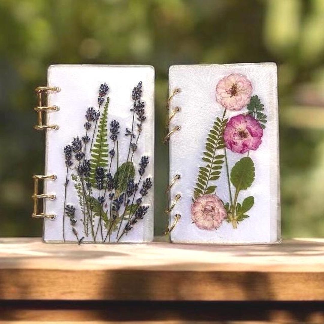 Dried Pressed Floral Notebook | Handmade Remembrance Keepsake | Your ...