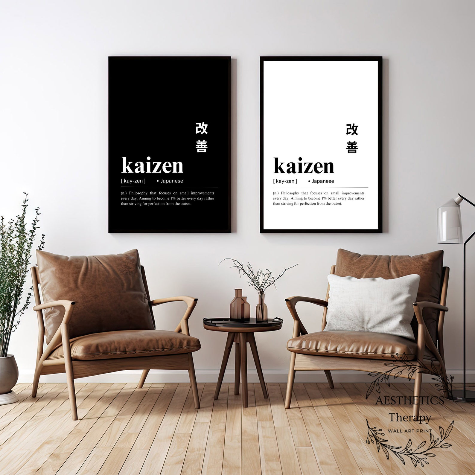 Kaizen Definition Print Japandi Poster Home Decor Digital Print Japandi ...