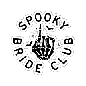In My Spooky Bride Era Shirt, Halloween Bride Stickers, Engagement Gift ...