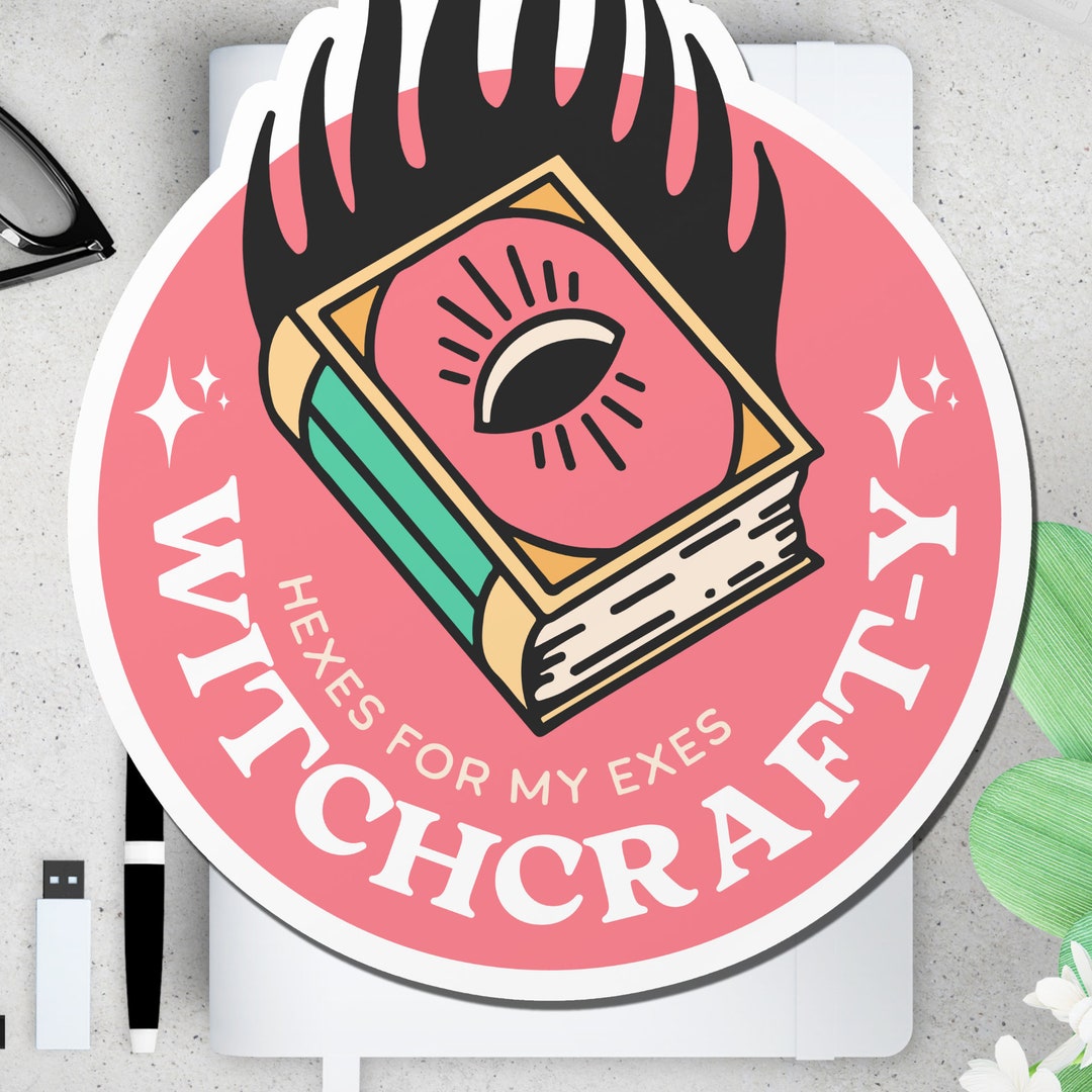 Gothic Witchcraft Sticker Pack - "hexes for My Exes" Spell Book ...