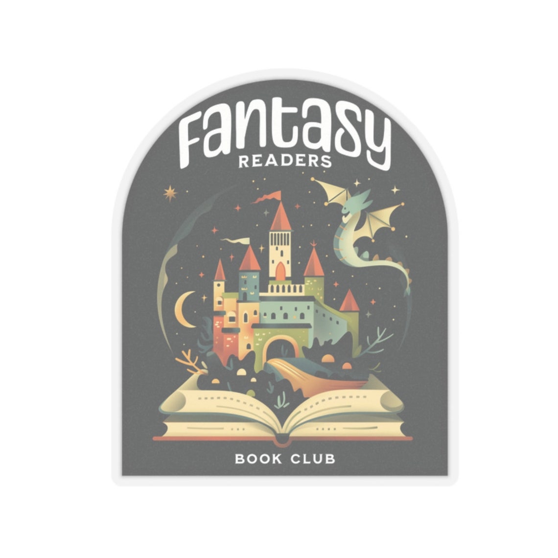 Fantasy Readers Sticker, Bookish Sticker, Book Lover Gift, Bookish ...