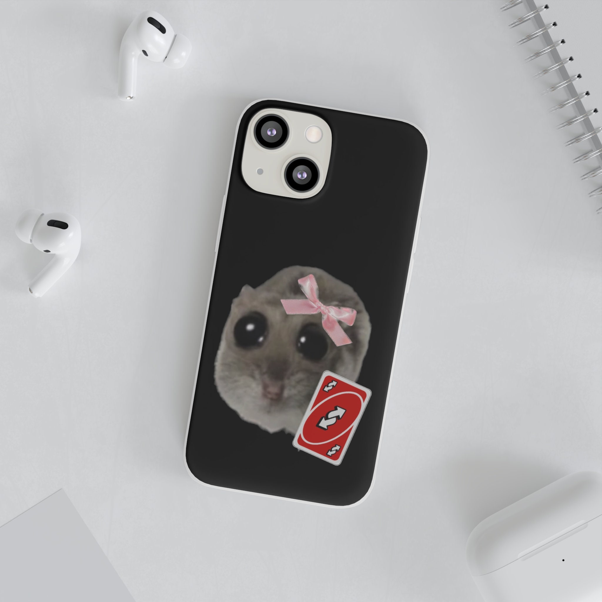 Sad Hamster Meme Bow Coquette Uno Reverse Phone Case - Etsy
