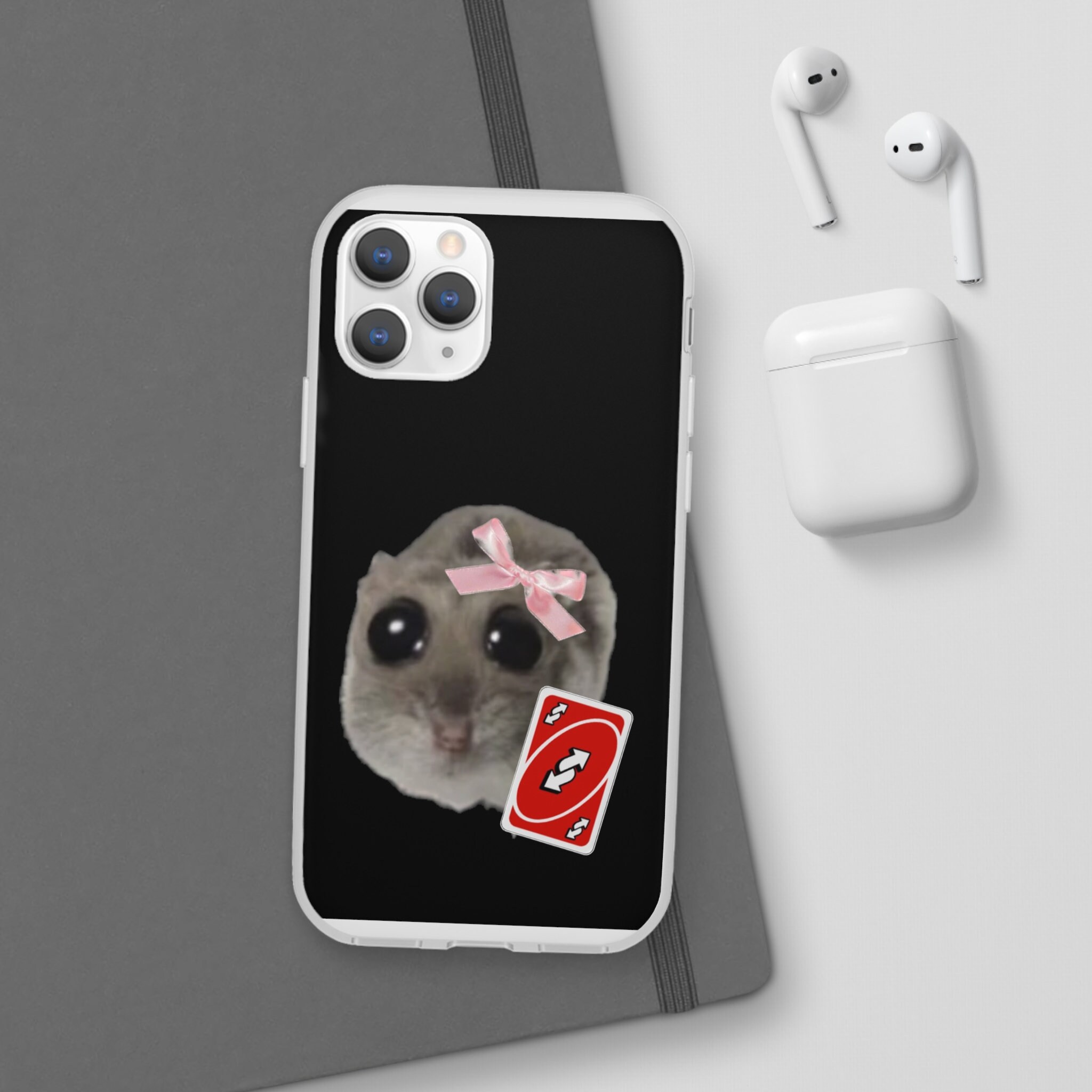 Sad Hamster Meme Bow Coquette Uno Reverse Phone Case - Etsy