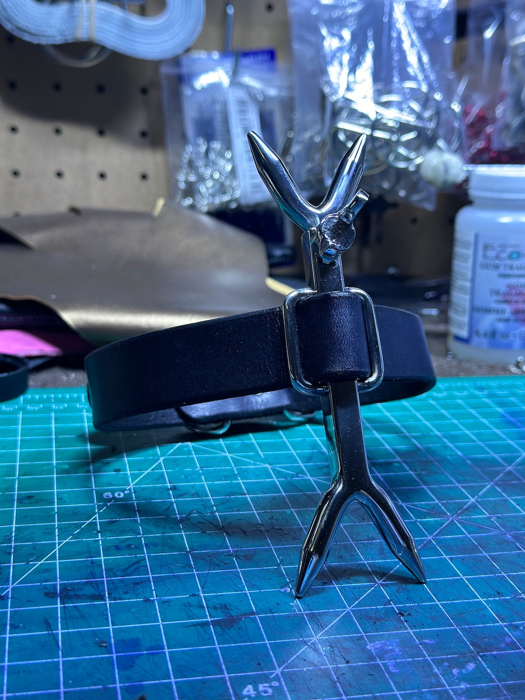 Heretic's Fork - Black Genuine Leather - Etsy