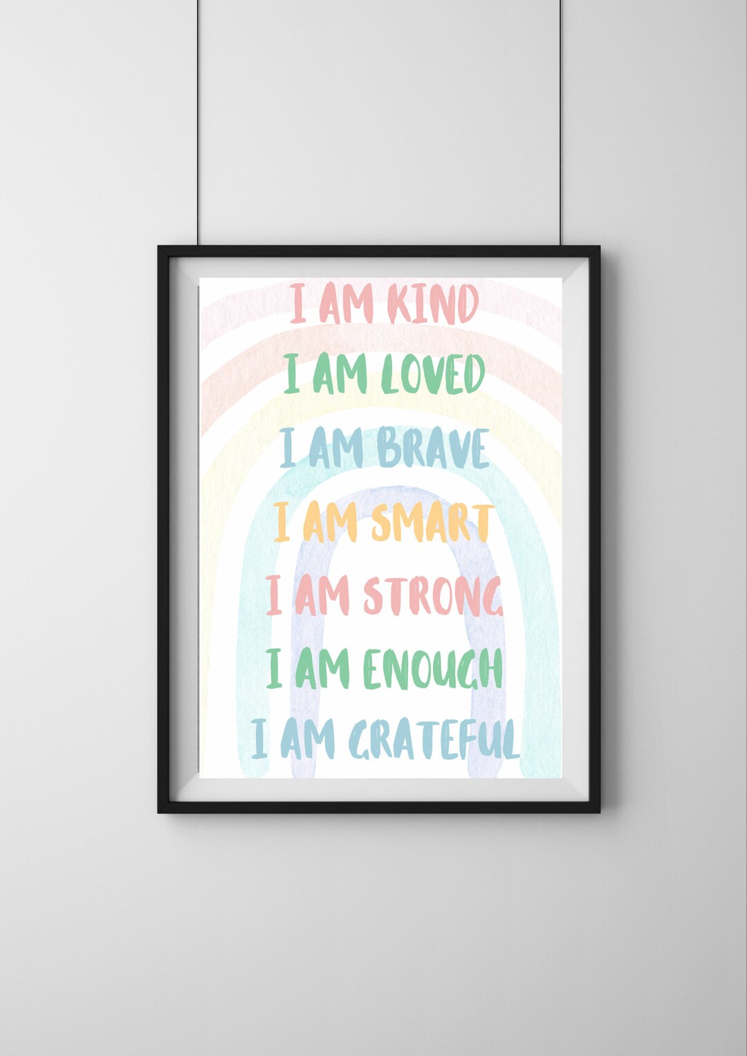 Kids Affirmation Poster Digital Download - Etsy
