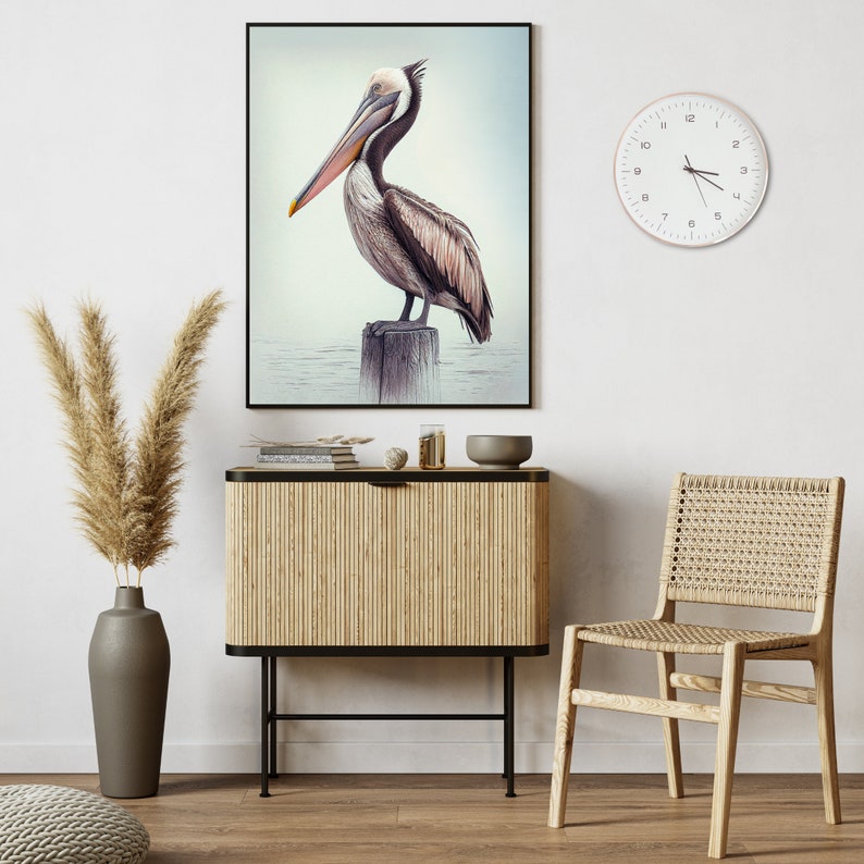 Printable Pelican Wall Art: Downloadable Pacific Northwest Print - Etsy