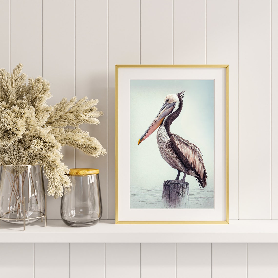 Printable Pelican Wall Art: Downloadable Pacific Northwest Print - Etsy